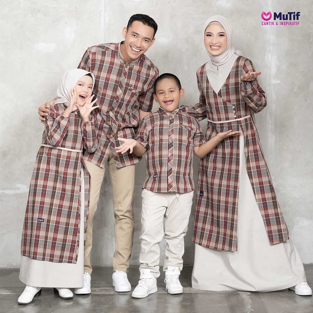 Sarimbit Esmira Hayya Red Pastel - Mutif Official Site